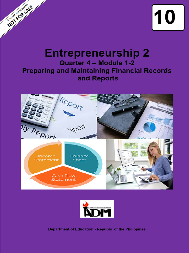 Tle 10 Entrepreneurship 2 Quarter 4 Module 1 Caligdong 2 | Download ...