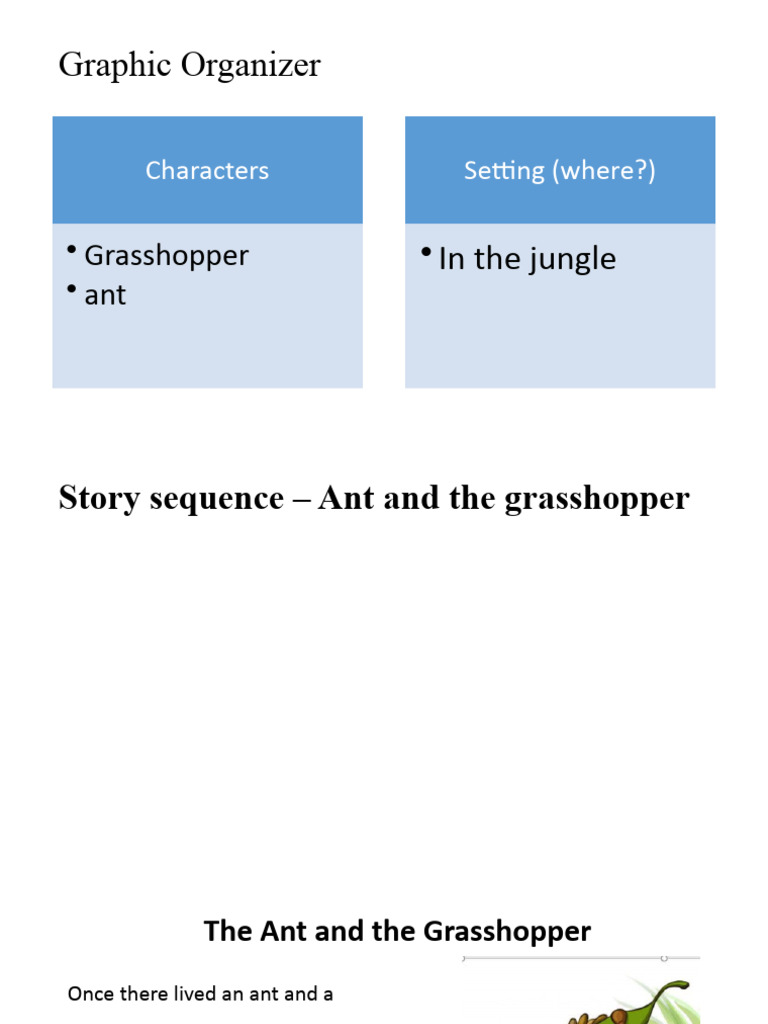 The Ant and The Grasshopper | PDF