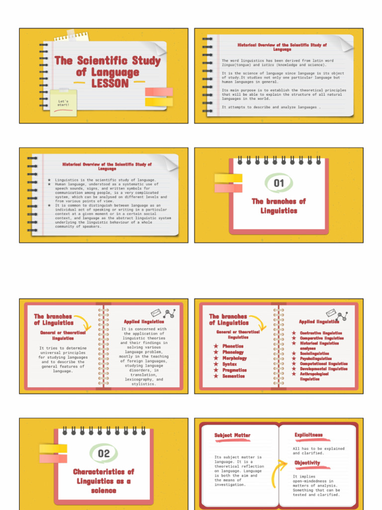 01 Historical Overview of The Scientific Study of Language | PDF