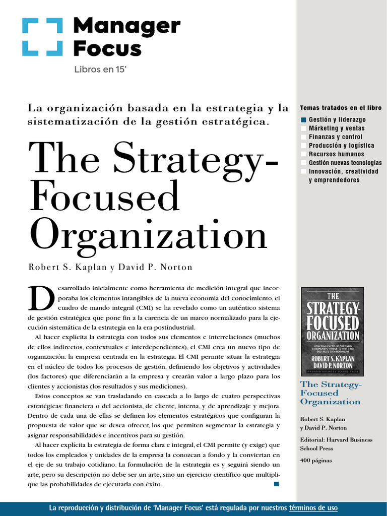 The Strategy Focused Organization | Descargar gratis PDF | Business ...