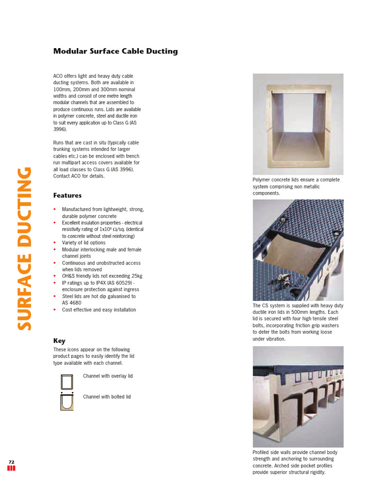 Cablemate Surface Ducting | PDF | Concrete | Steel