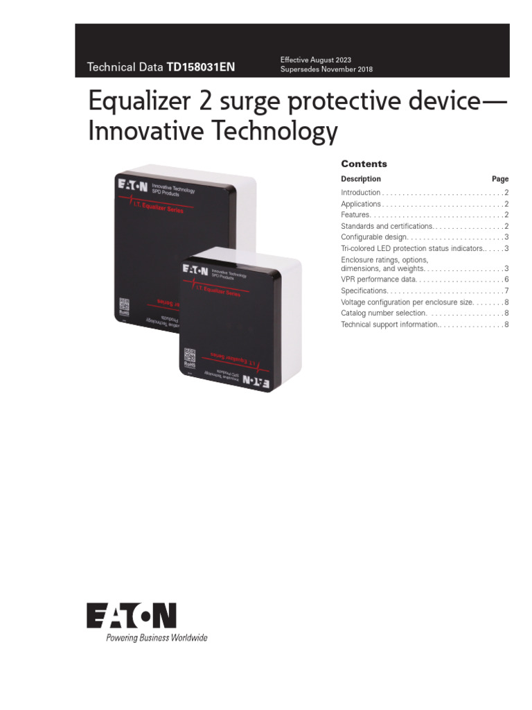 eaton-innovative-technology-equalizer2-techdata-TD158031EN | PDF | Electrical Engineering ...