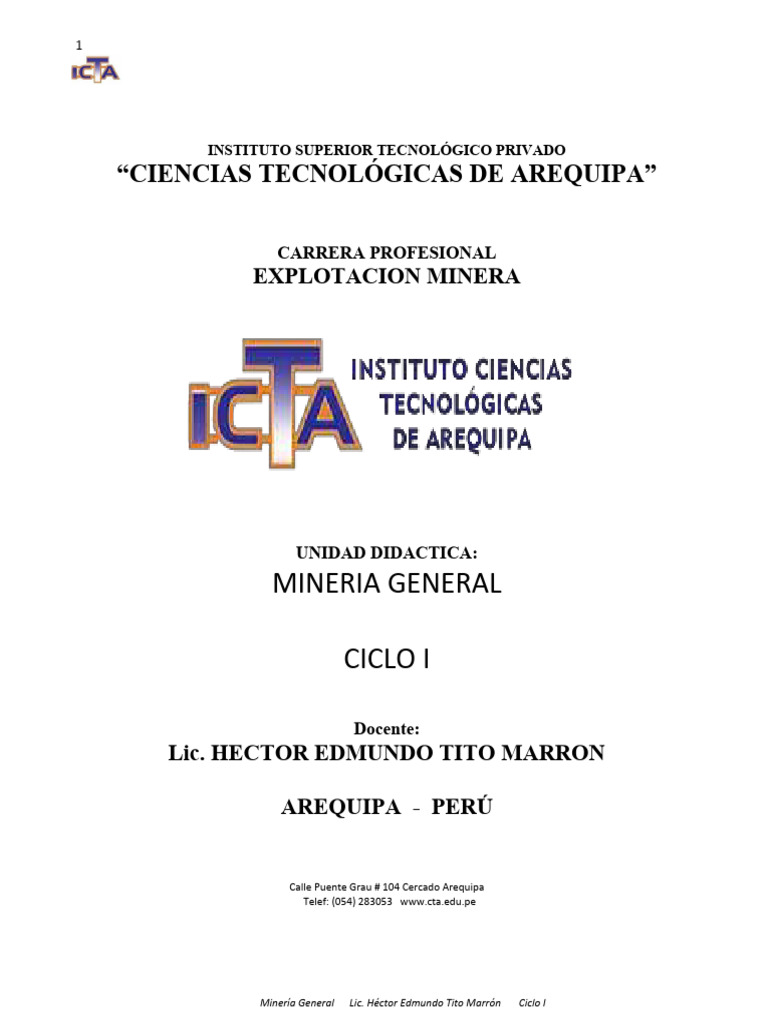 Separatas Mineria | PDF | Minería | Cobre