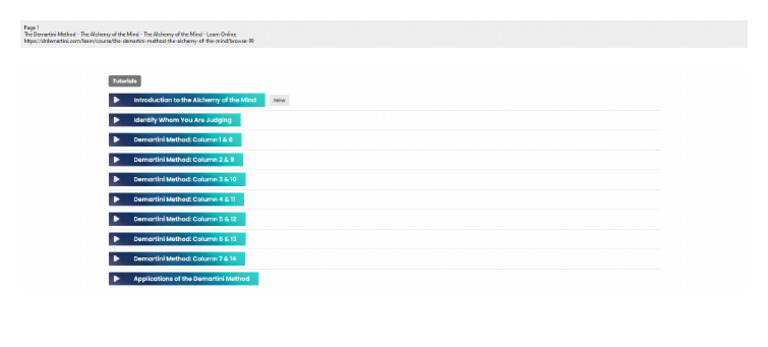 Demartini Method Tutorials | PDF