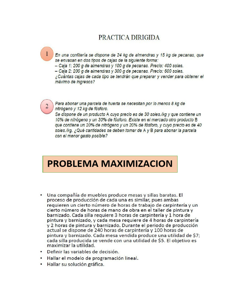 Practica Dirigida | PDF