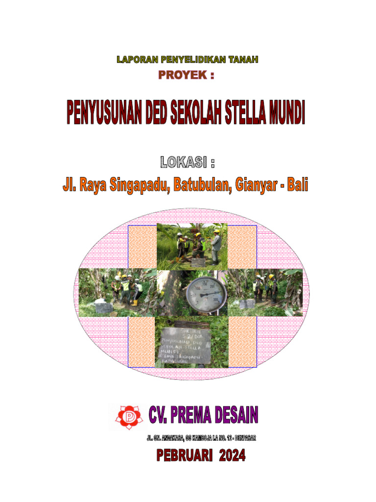 Final Report - Penyusunan Ded Sekolah Stella Mundi, Jl. Raya Singapadu, Batubulan, Gianyar.. | PDF