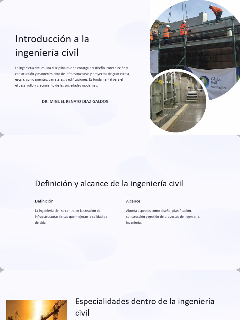 Introducción a la Ingeniería Civil | PDF | Ingeniería | Infraestructura