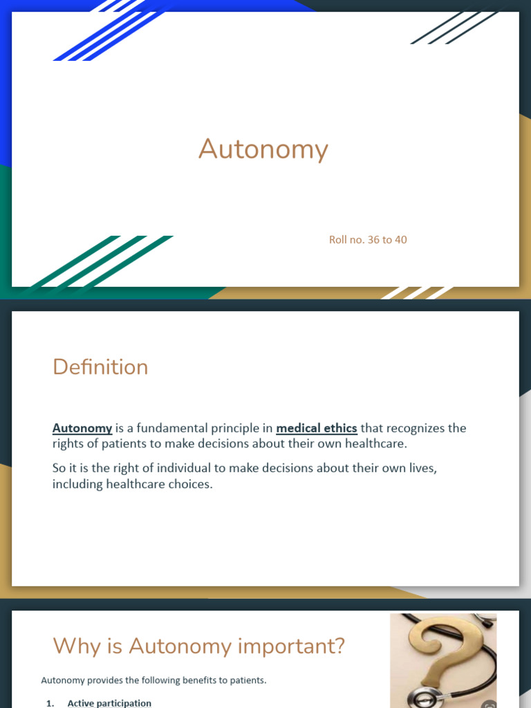 Autonomy | PDF | Autonomy | Decision Making