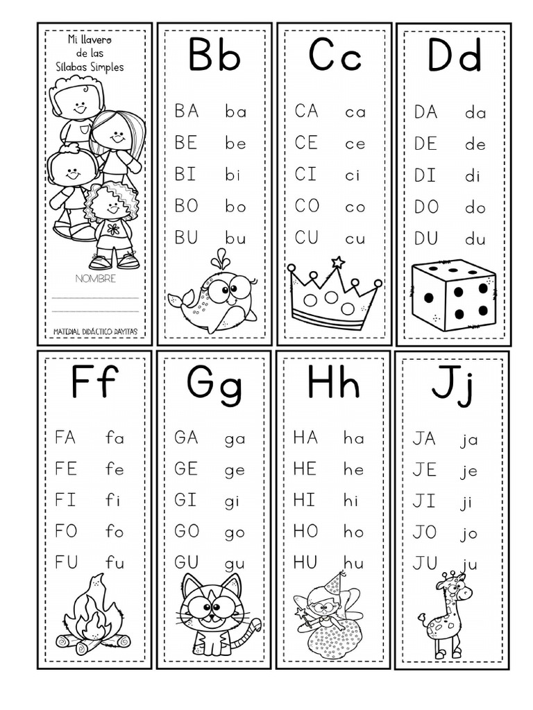 Llavero Sílabas | PDF