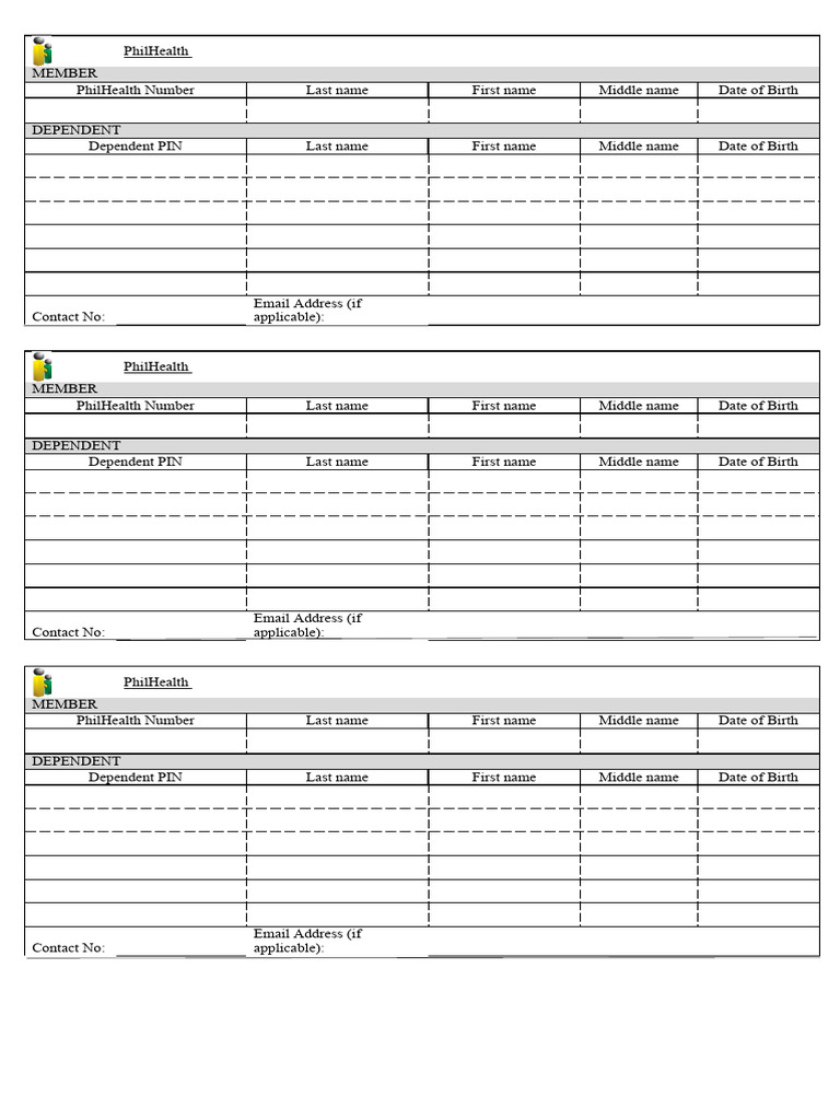 PhilHealth Konsulta Registration Form | PDF