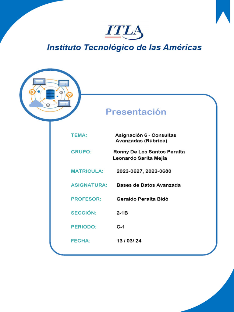 Consultas SQL Avanzadas: Ejercicios | PDF