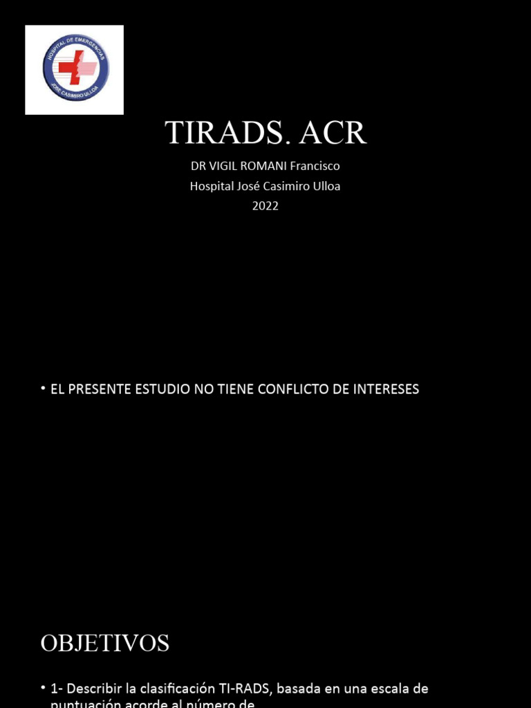 Clasificación TI-RADS en Nódulos Tiroideos | PDF | Ciencia y matemáticas