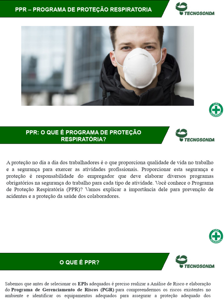 Treinamento PPR | PDF | Equipamentos de proteção individual | Segurança ...