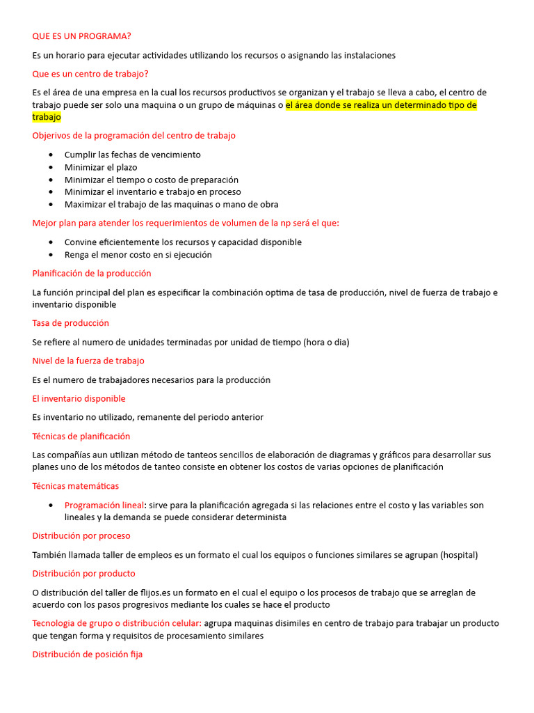 Que Es Un Programa | PDF | Planificación | Programación lineal