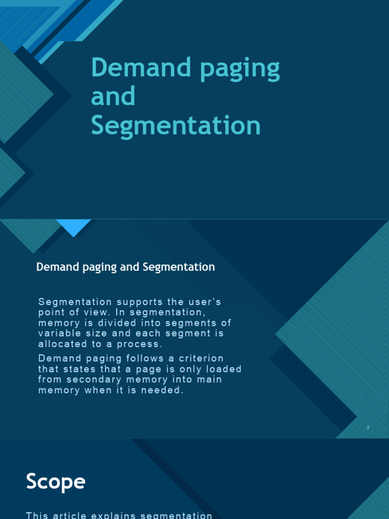 Demand Paging and Segmentation | PDF | Process (Computing) | Software