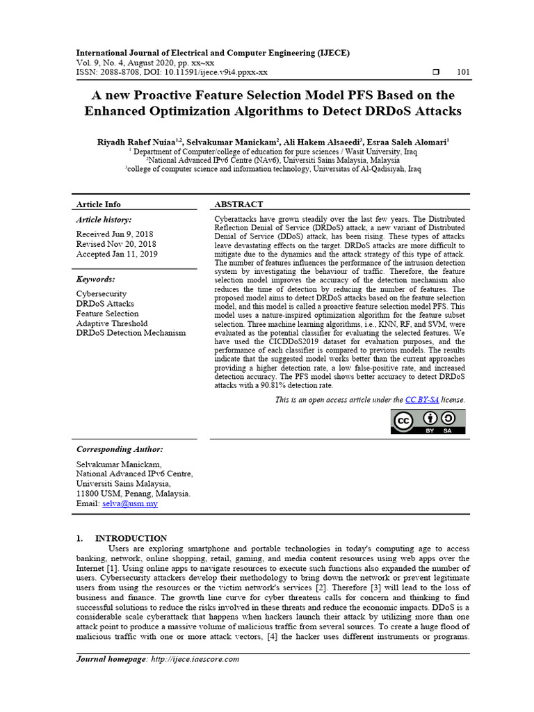 1570722254 | PDF | Machine Learning | Denial Of Service Attack