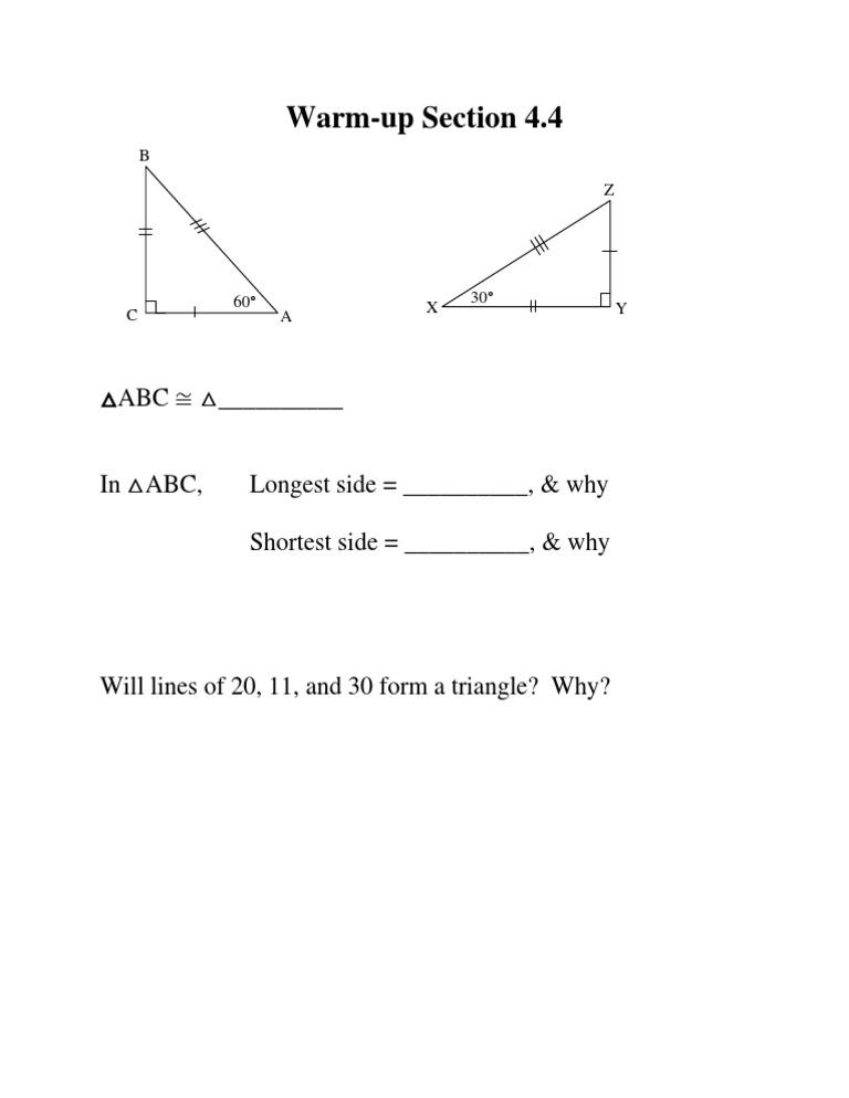 Warm-Up Section 4-4 | PDF