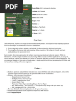 JEE Advanced Mathematics Books Guide | PDF