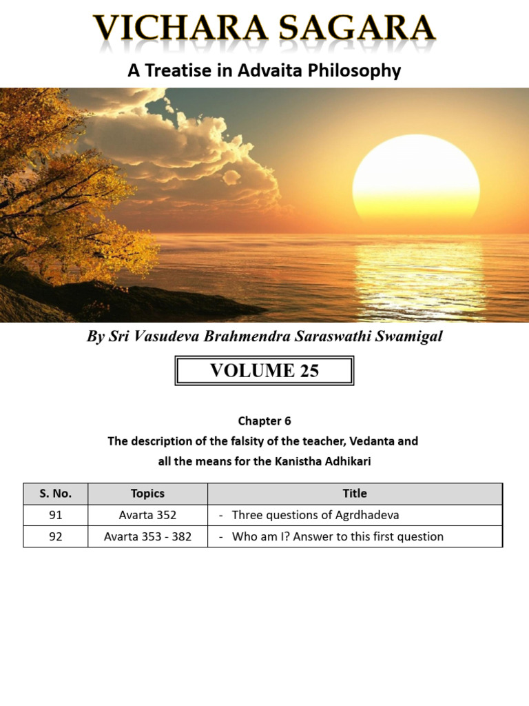 25 Vichara Sagara Volume 25 | PDF | Ātman (Hinduism) | Moksha