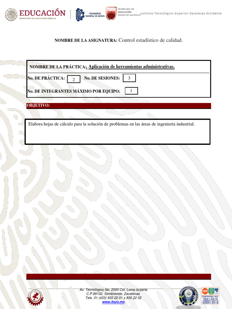 Practica3 - Control Calidad - LTRA | PDF | Calidad (comercial ...