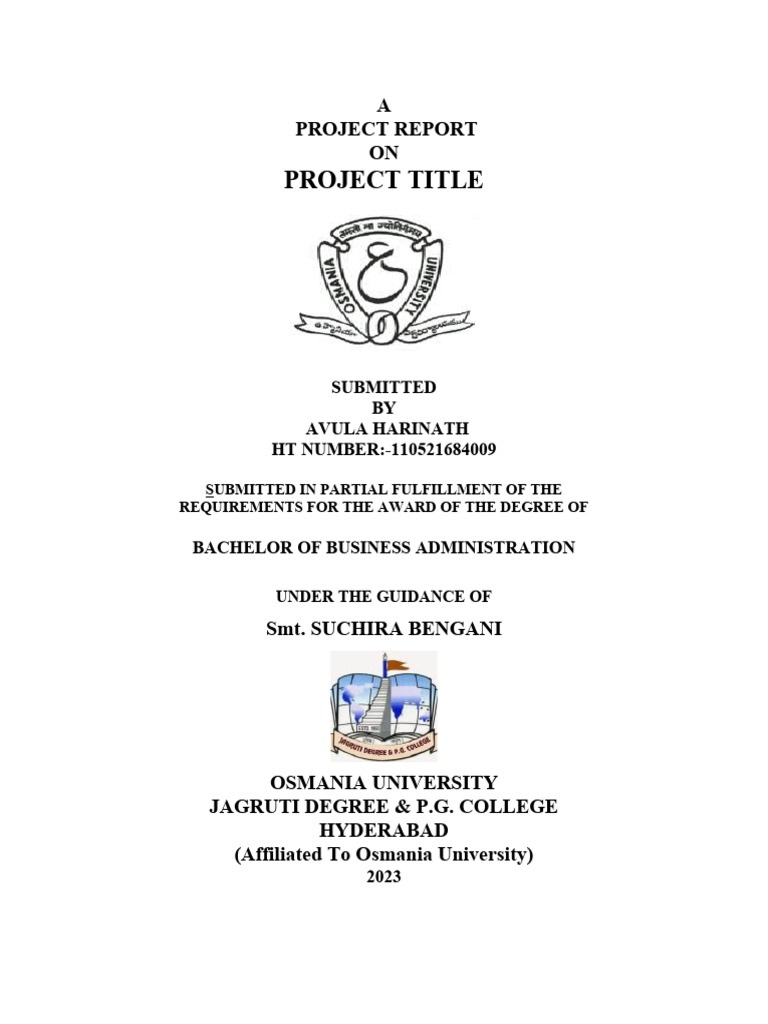 Bba - Jagruthi-College - Front Page | PDF | Educational Stages | Qualifications