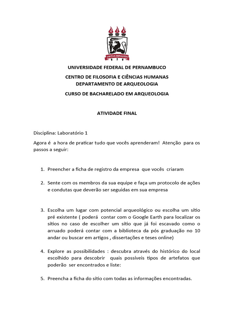 Atividade Final Lab 1 | PDF