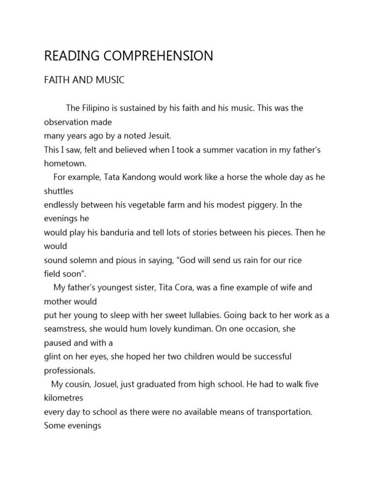 Answer This - READING COMPREHENSION-L.01 | PDF | Homer | Iliad