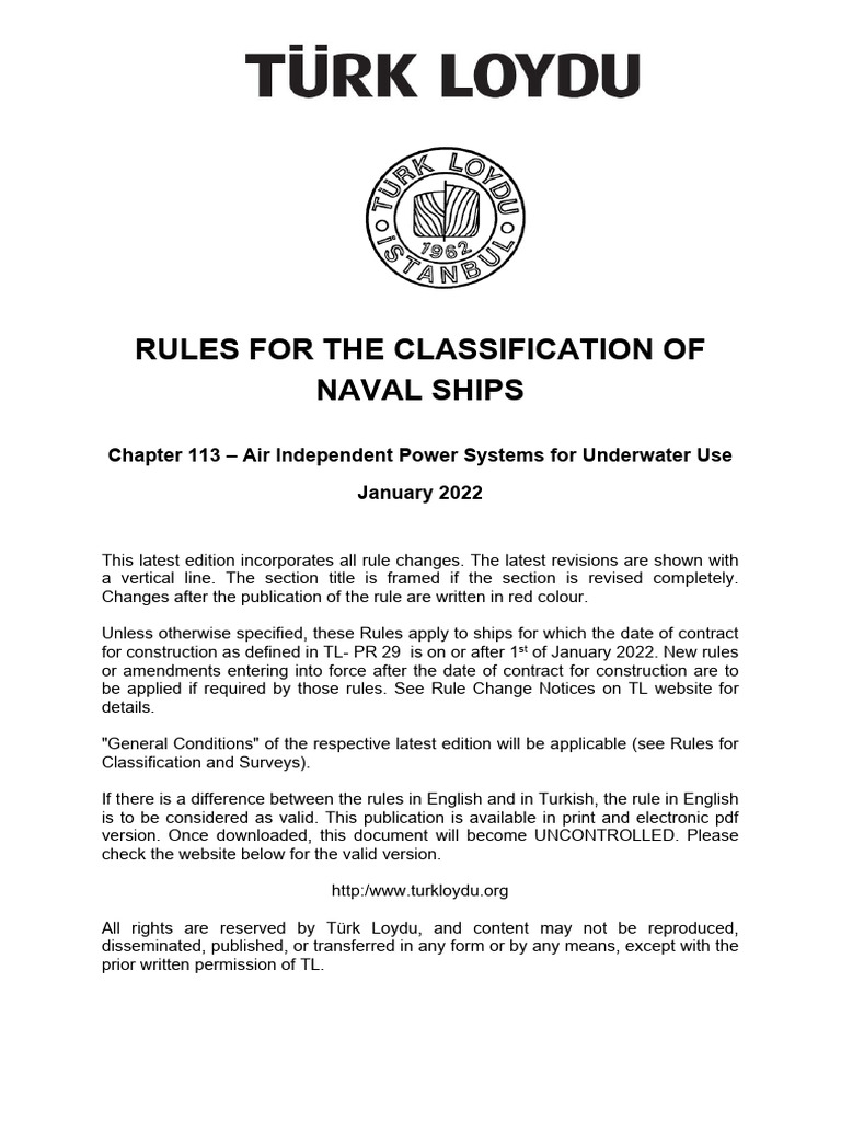 Chapter 113 - Air Independent Power Systems For Underwater Use-2022 ...