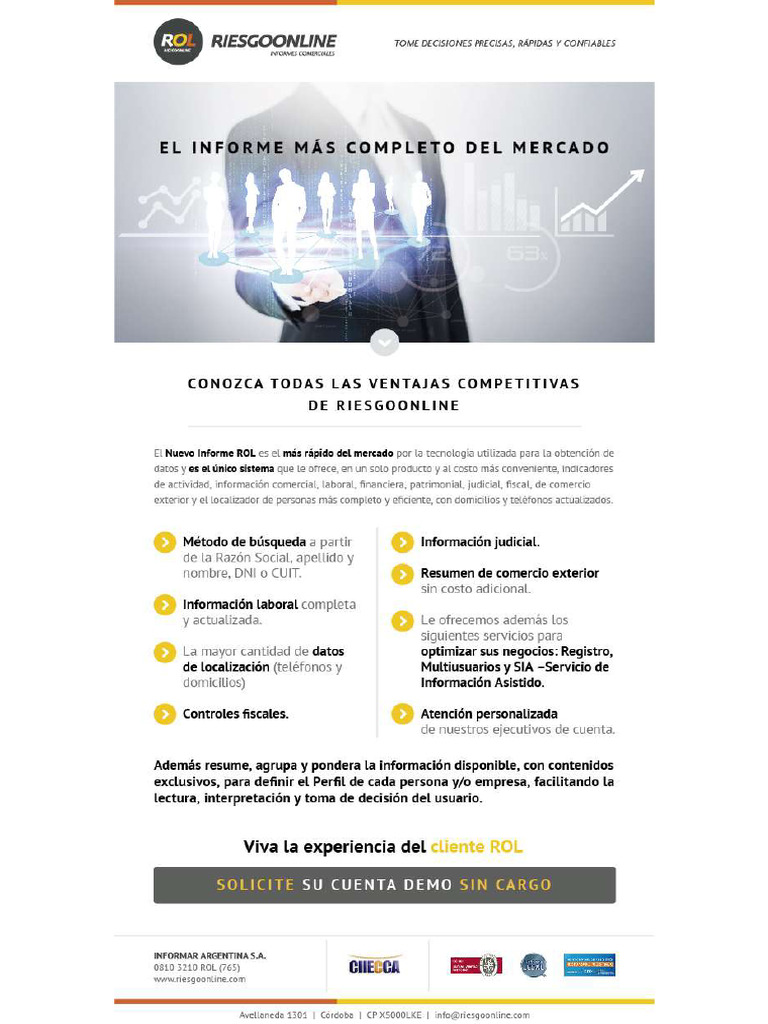 Riesgo Online. Ventajas | PDF