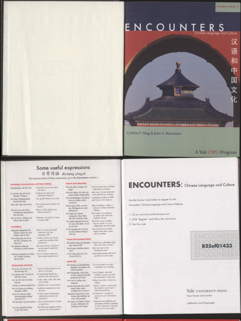 Ning Cynthia Y., Montanaro John S. - Encounters_ Chinese Language and ...