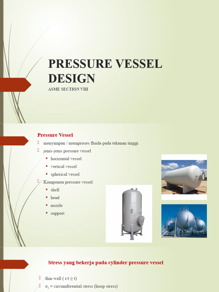 Pressure Vessel Design ASME VIII | PDF
