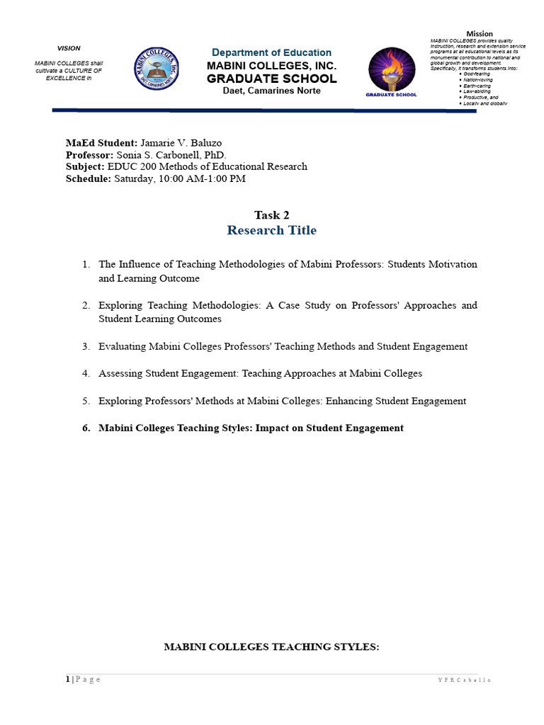 INDIVIDUAL_TASK_3 BALUZO | PDF | Learning | Motivational