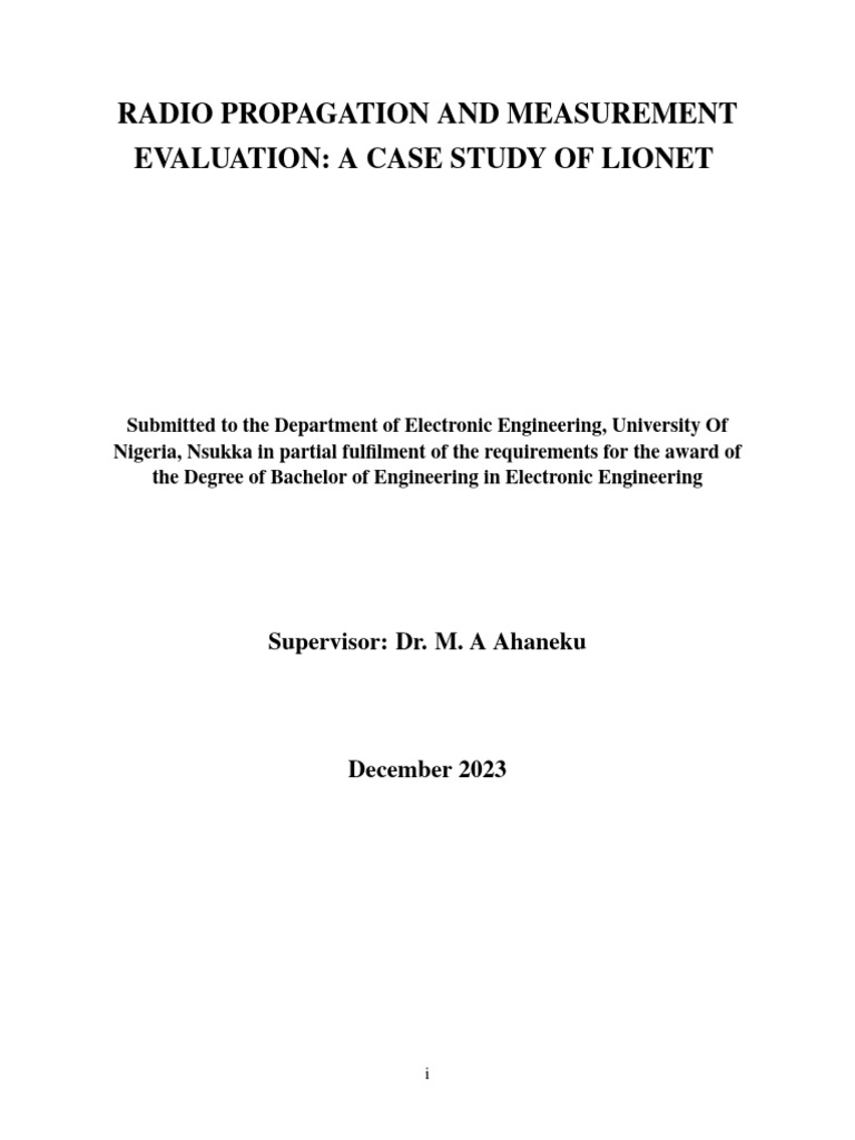 Radio Propagation Case Study | PDF | Antenna (Radio) | Magnetic Field