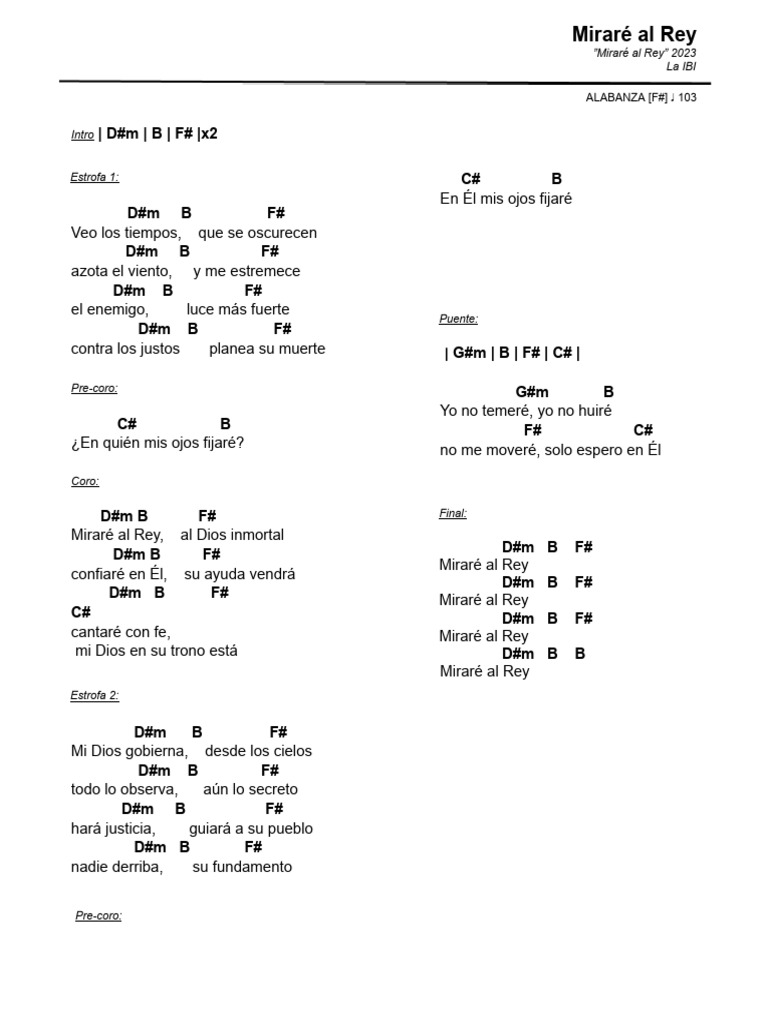 Mirare Al Rey | PDF