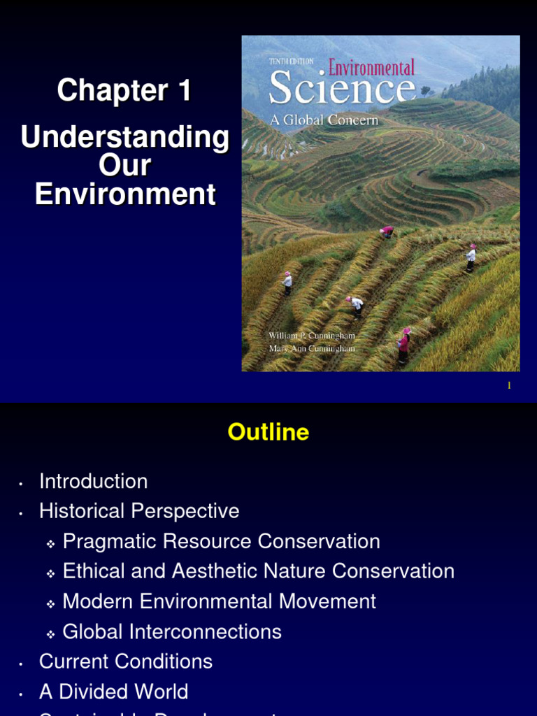 Chapter 1 Understanding Our Environment | PDF | Conservation Movement | Sustainability