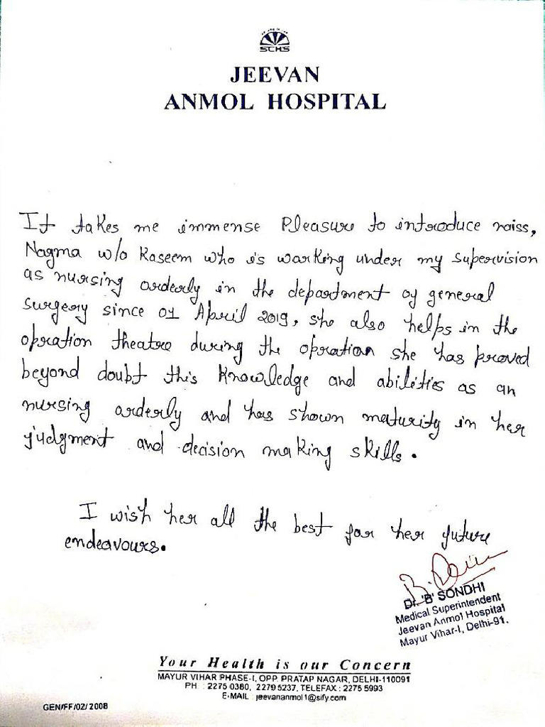 Jeevan Anmol Hospital (Nagma WO Kasim-EMT-06-GN-ShivVihar) OL | PDF