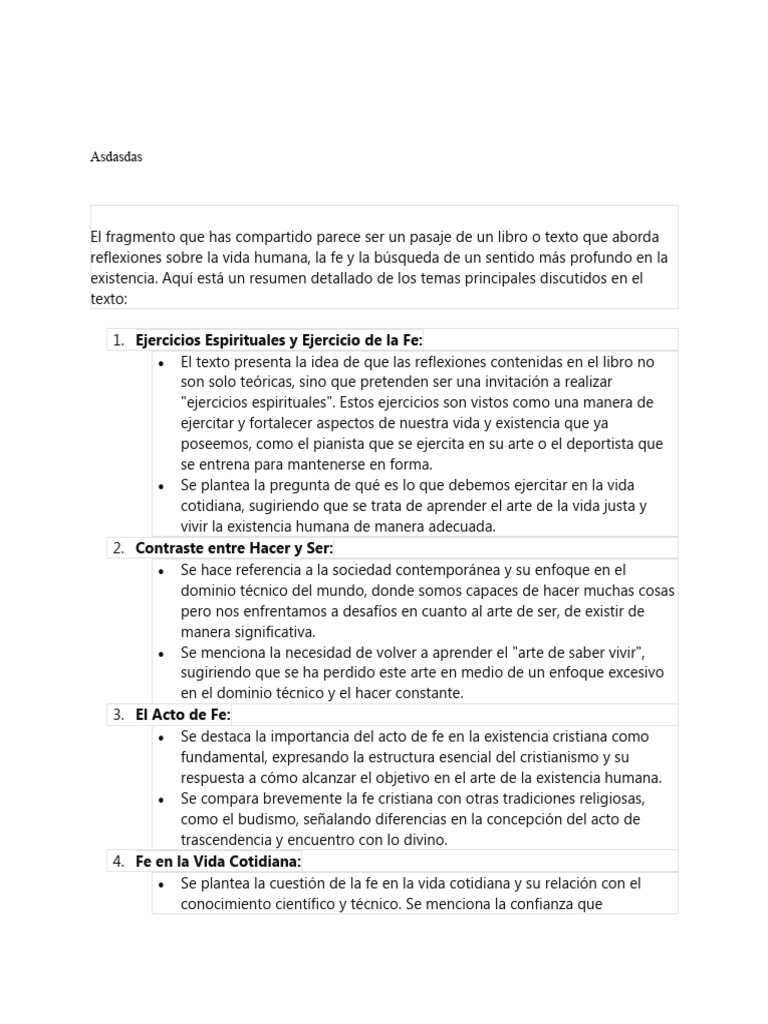 Resumen 10 A44 | PDF | Fe | Agnosticismo