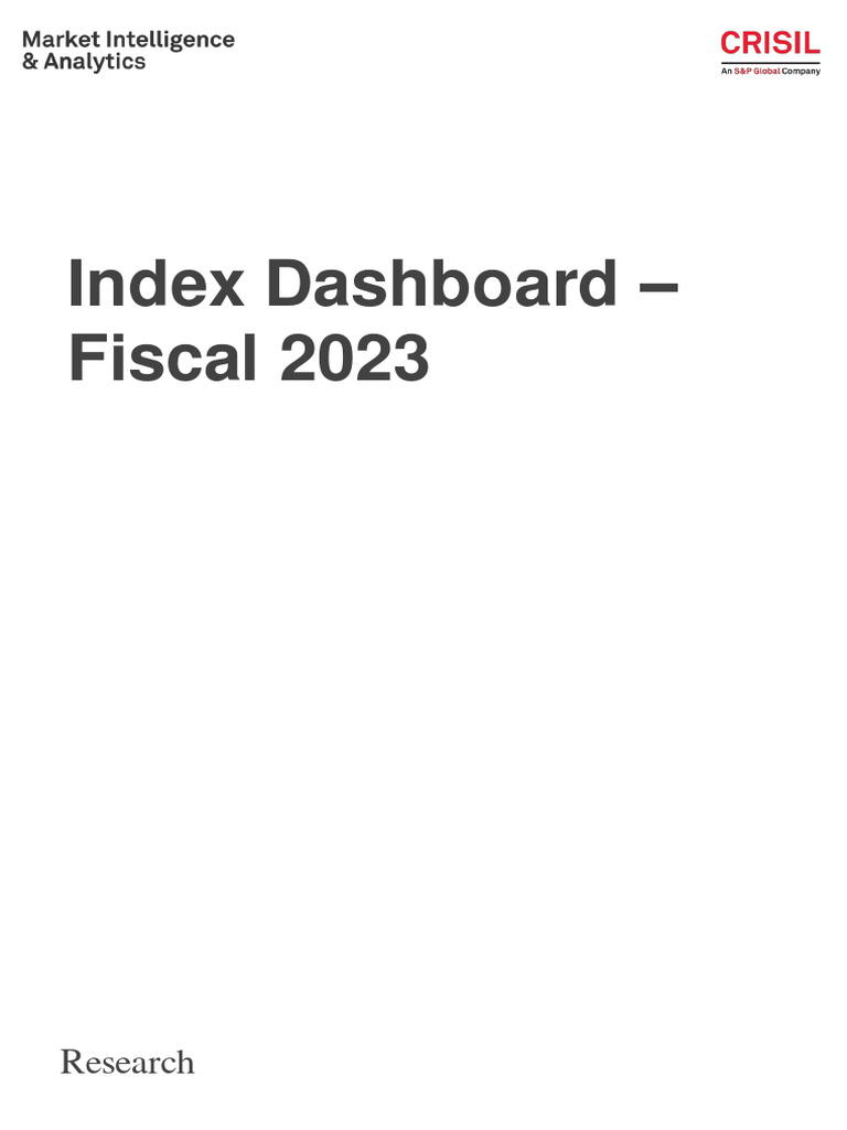 CRISIL Index Annual Dashboard - 2022-23 | PDF | Inflation | Bonds (Finance)