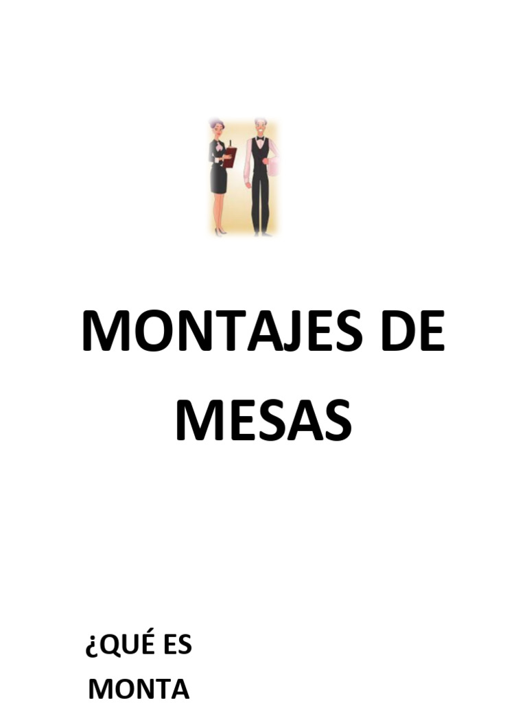 MONTAJES DE MESAS | PDF