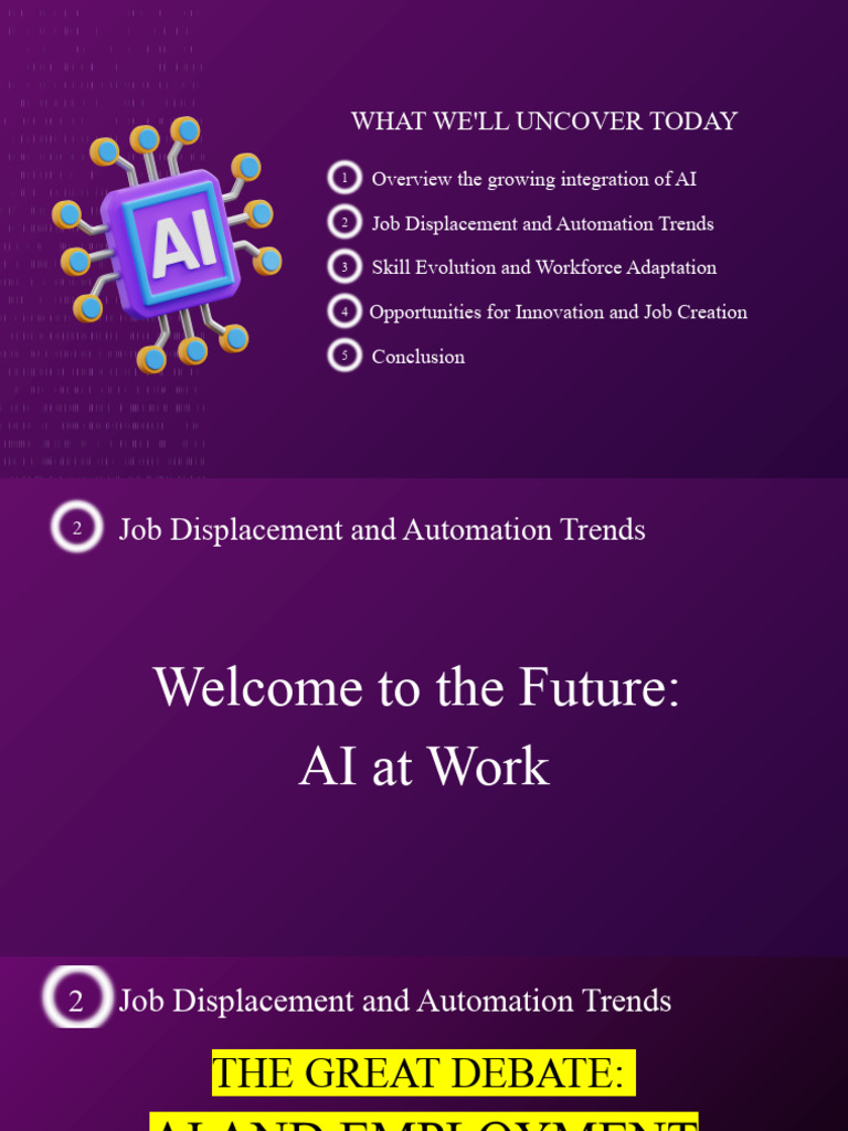 Job Displacement and Automation Trends | PDF