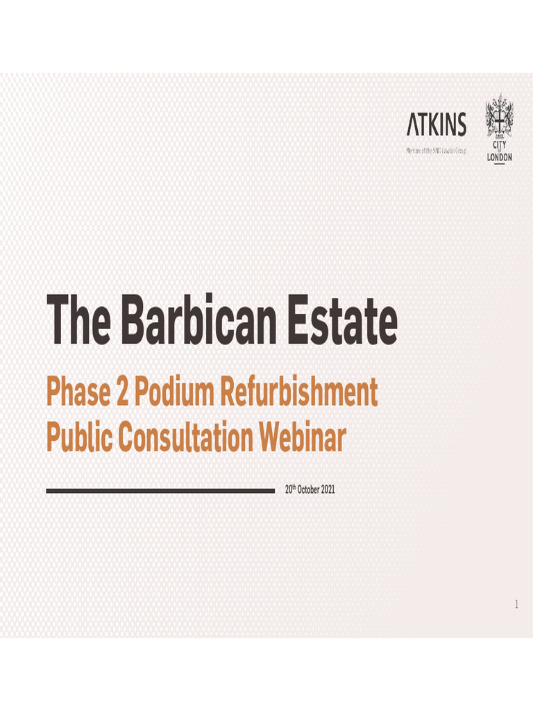 Barbican Podium Landscape Refurbishment | PDF | Green Infrastructure ...
