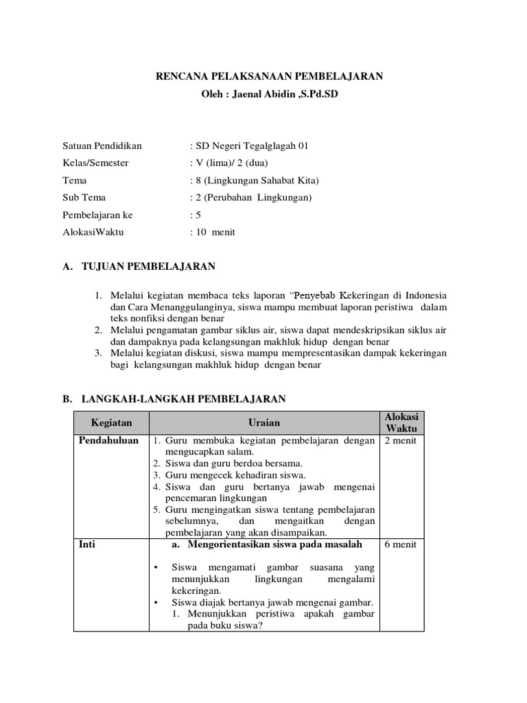 Bahan Ajar Siklus Air | PDF