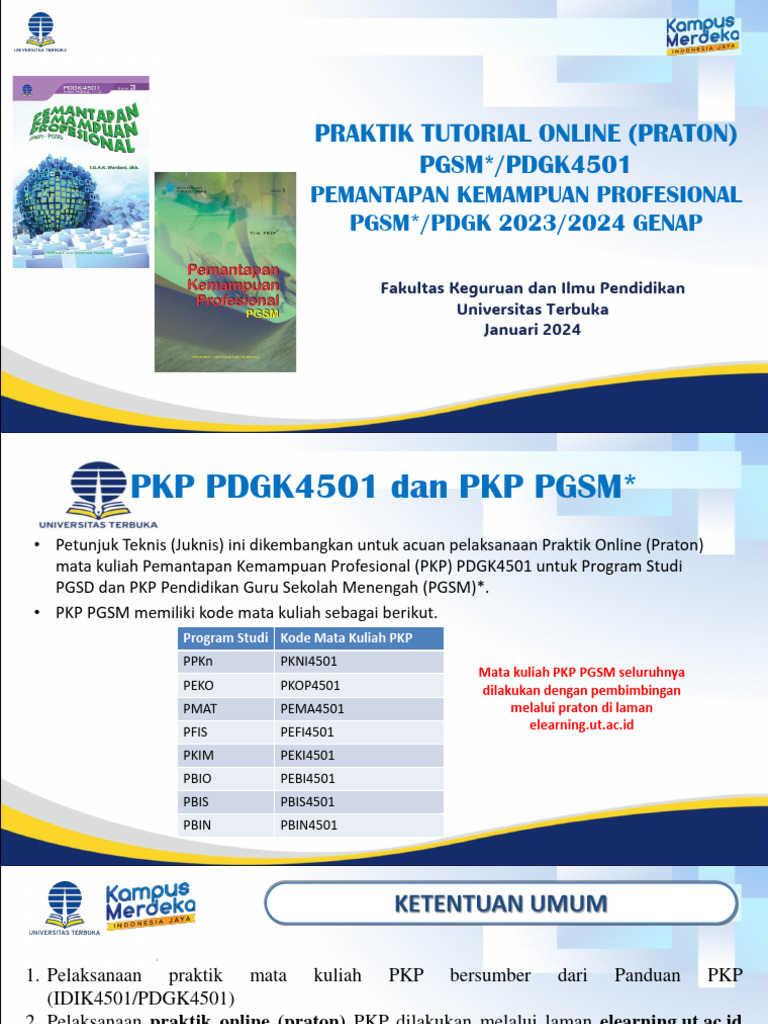 Panduan PKP Elearning 14 Maret 2024 | PDF | Karier & Perkembangan | Komputer