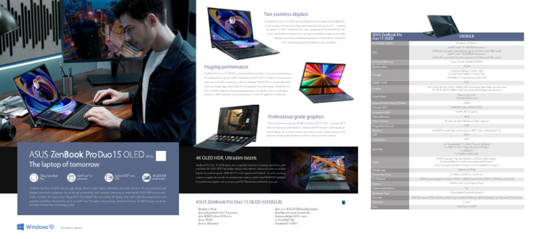 ZenBookProDuo15 OLED UX582 SalesDeck | Download Free PDF | Graphics Processing Unit | Solid ...