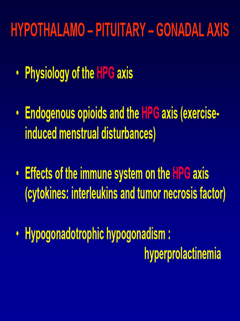 HPG Axis | Download Free PDF | Medical Specialties | Glands