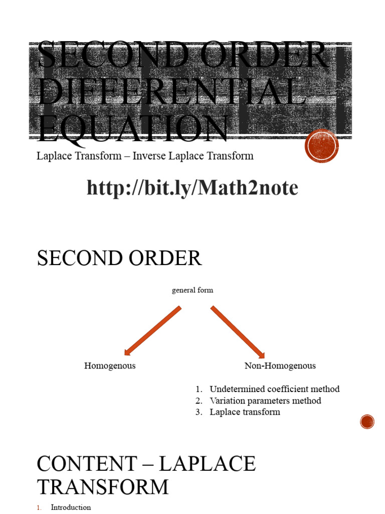 Chapter 2 - Part 6 | PDF | Laplace Transform | Functions And Mappings