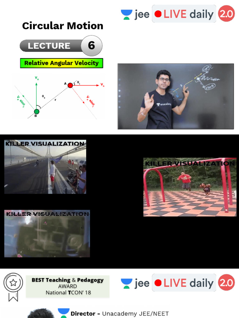 Relative Angular Velocity in Circular Motion | PDF | Velocity | Angle