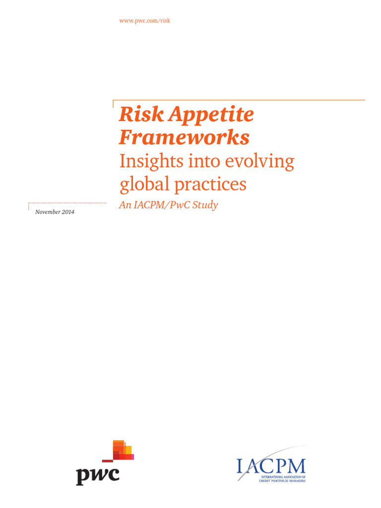 Risk Appetite | PDF | Risk | Governance