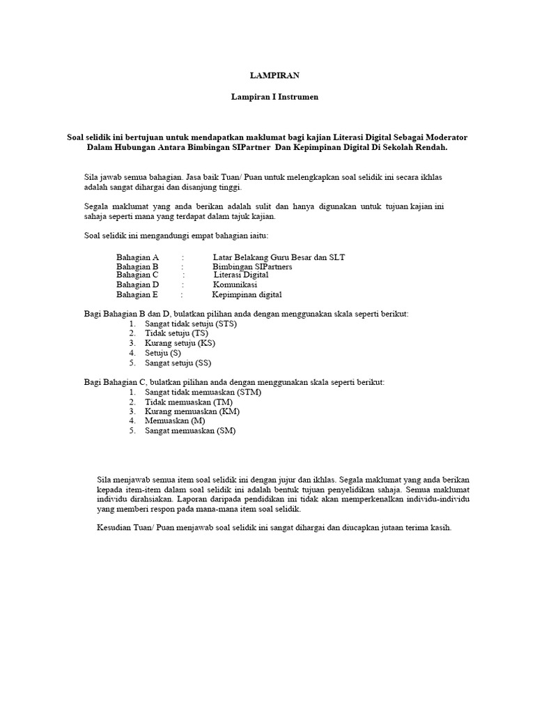 Instrumen HLP Proposal | PDF