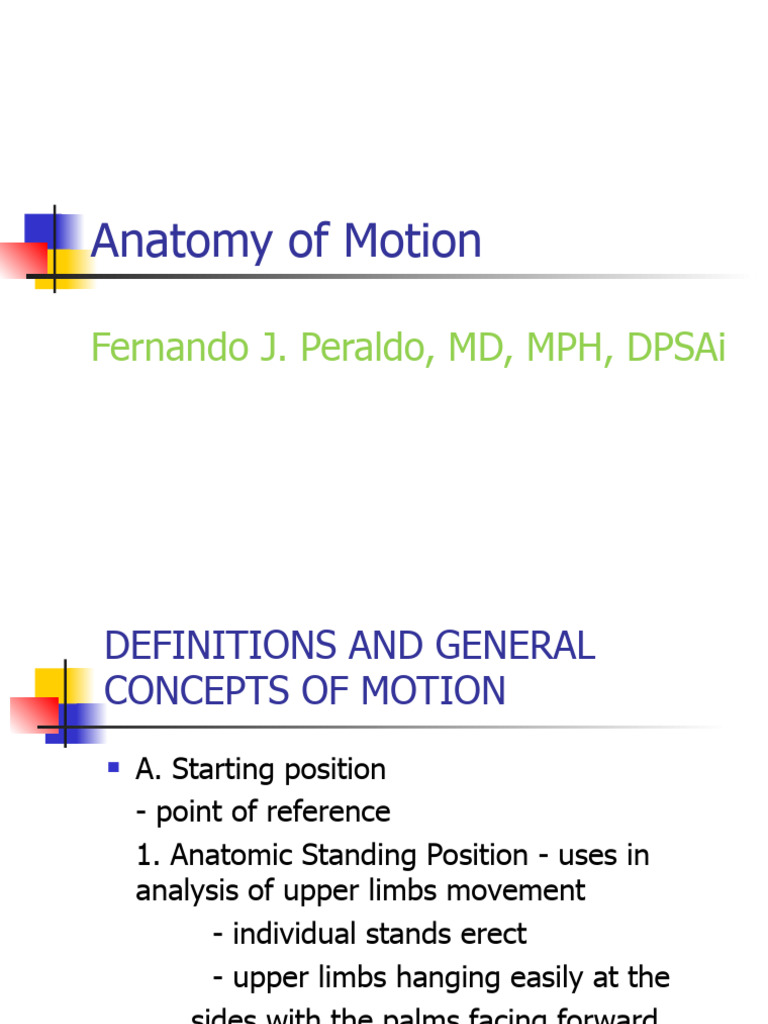2 Anatomy of Motion and Myology | PDF | Anatomical Terms Of Motion | Joint